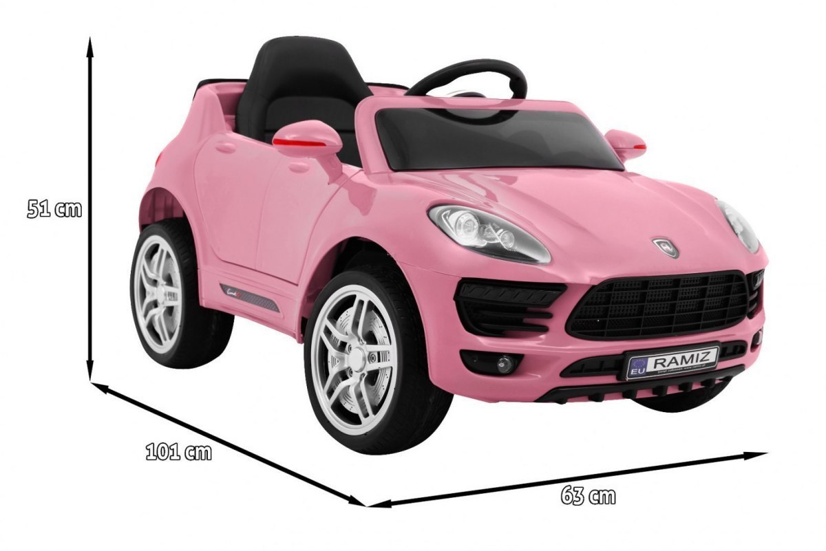 "Porshe" Style Pink Electric Car Turbo-S - Kids Toys Malta - Electric ...